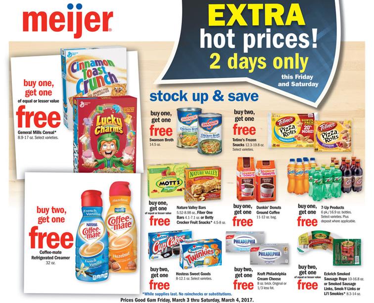 Meijer 2 Day Sale Ad Mar 3-4 2017 - WeeklyAds2