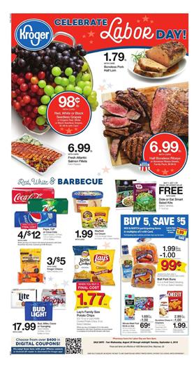 Kroger Ad Labor Day Sale Aug 29 - Sep 4, 2018 - WeeklyAds2