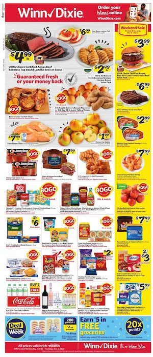 Winn Dixie Weekly Ad Nov 30 - Dec 6, 2022 | WeeklyAds2