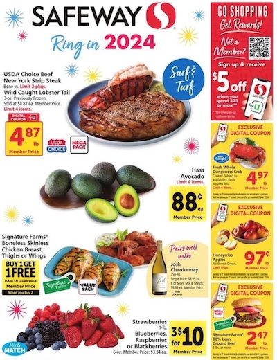Safeway Exclusive Digital Coupons Dec 27 - Jan 2 - WeeklyAds2