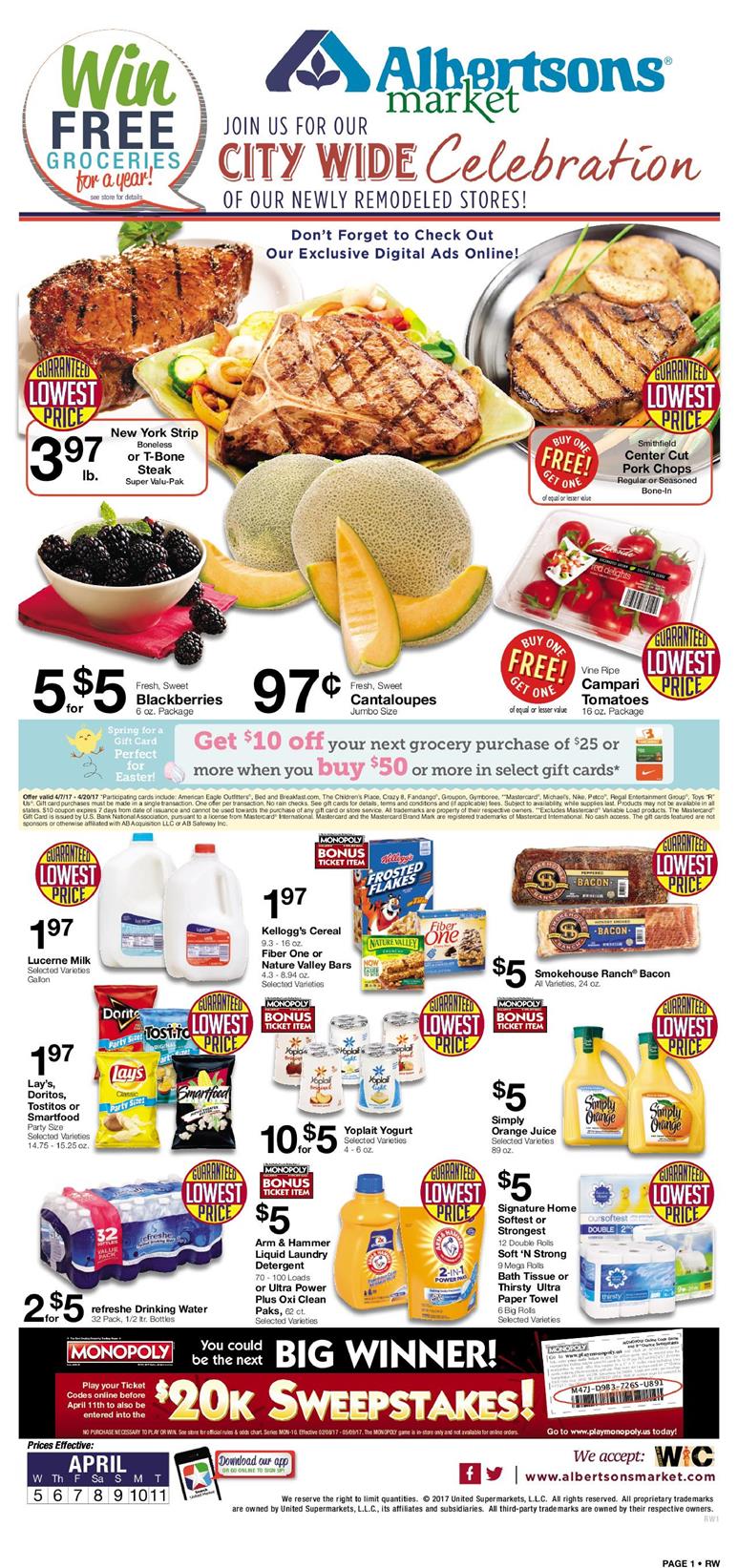 Albertsons Weekly Ad April 5 - 11 2017 - WeeklyAds2