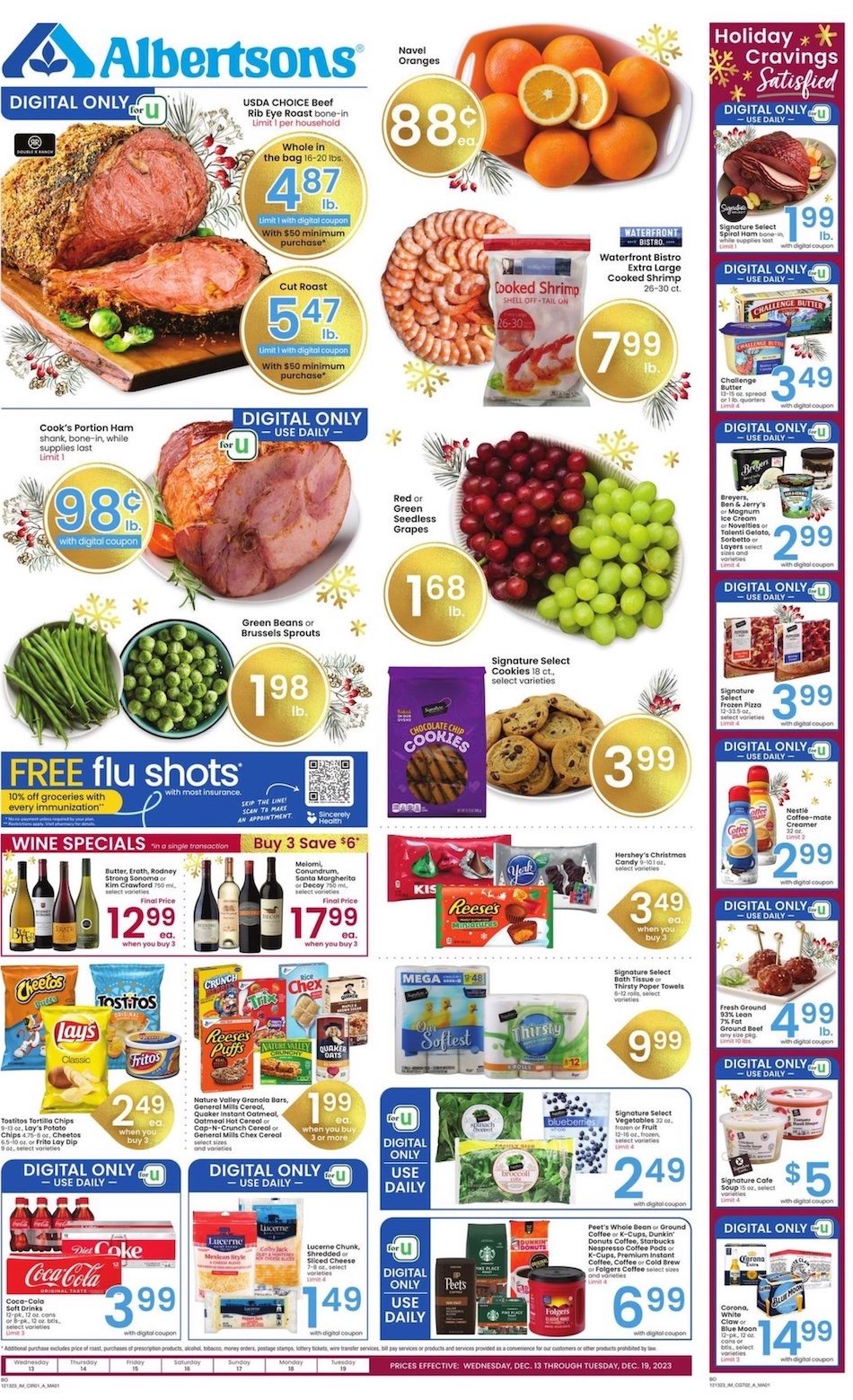 Albertsons Weekly Ad Christmas Dec 13 - 19, 2023 | WeeklyAds2