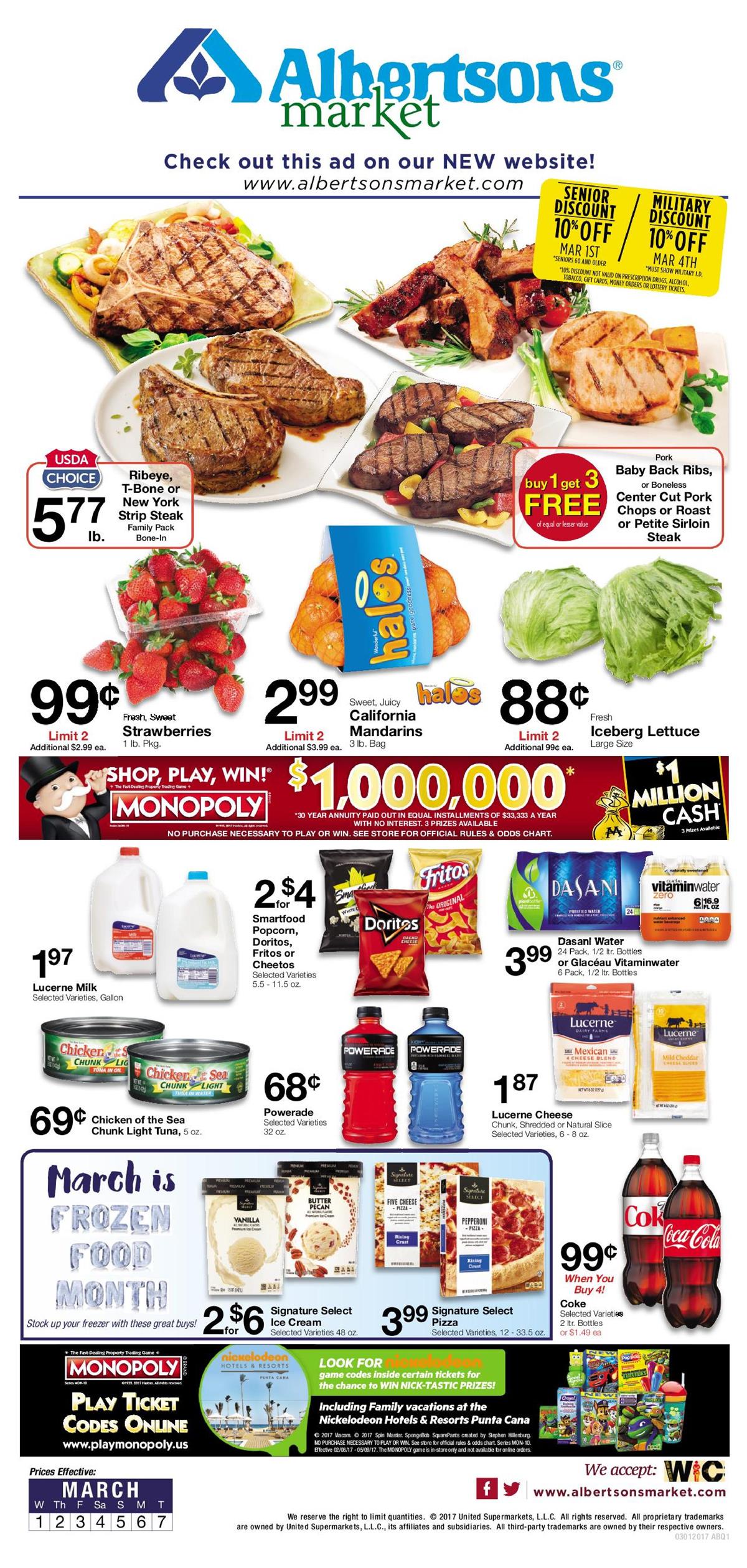 Albertsons Weekly Ad March 1 - 7 2017 | WeeklyAds2