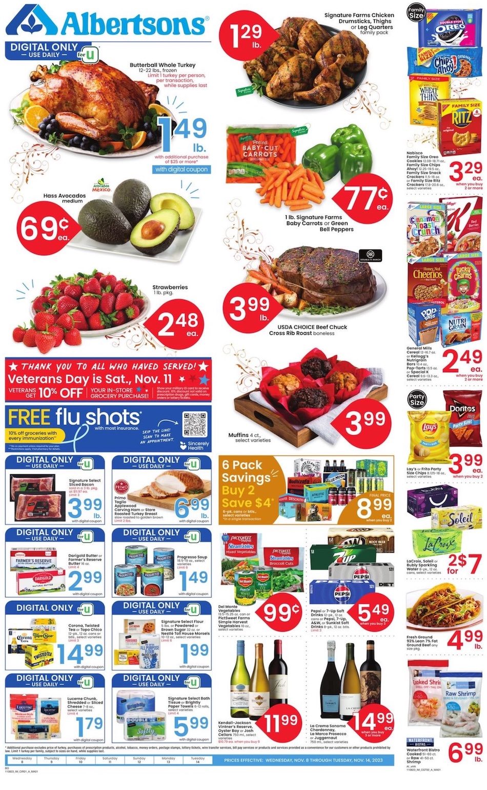 Albertsons Weekly Ad Nov 8 - 14, 2023 | WeeklyAds2