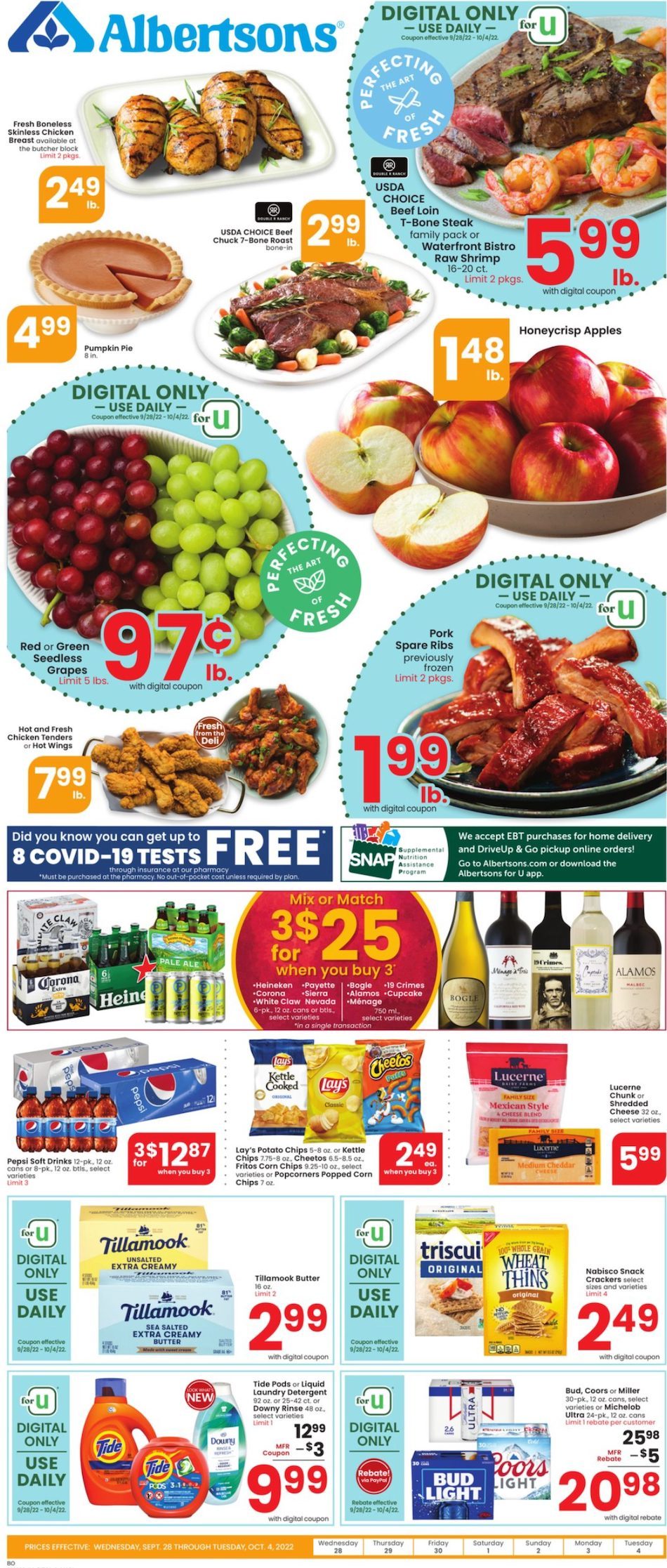 Albertsons Weekly Ad Sep 28 - Oct 4, 2022 - WeeklyAds2