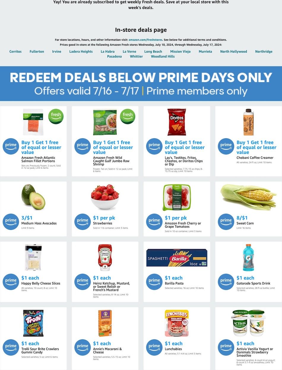 Amazon Fresh Prime Days Jul 2024 | WeeklyAds2