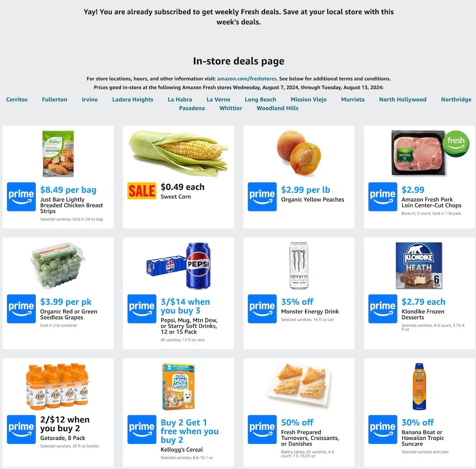 Amazon Fresh Weekly Ad Aug 7 - 13, 2024 | WeeklyAds2