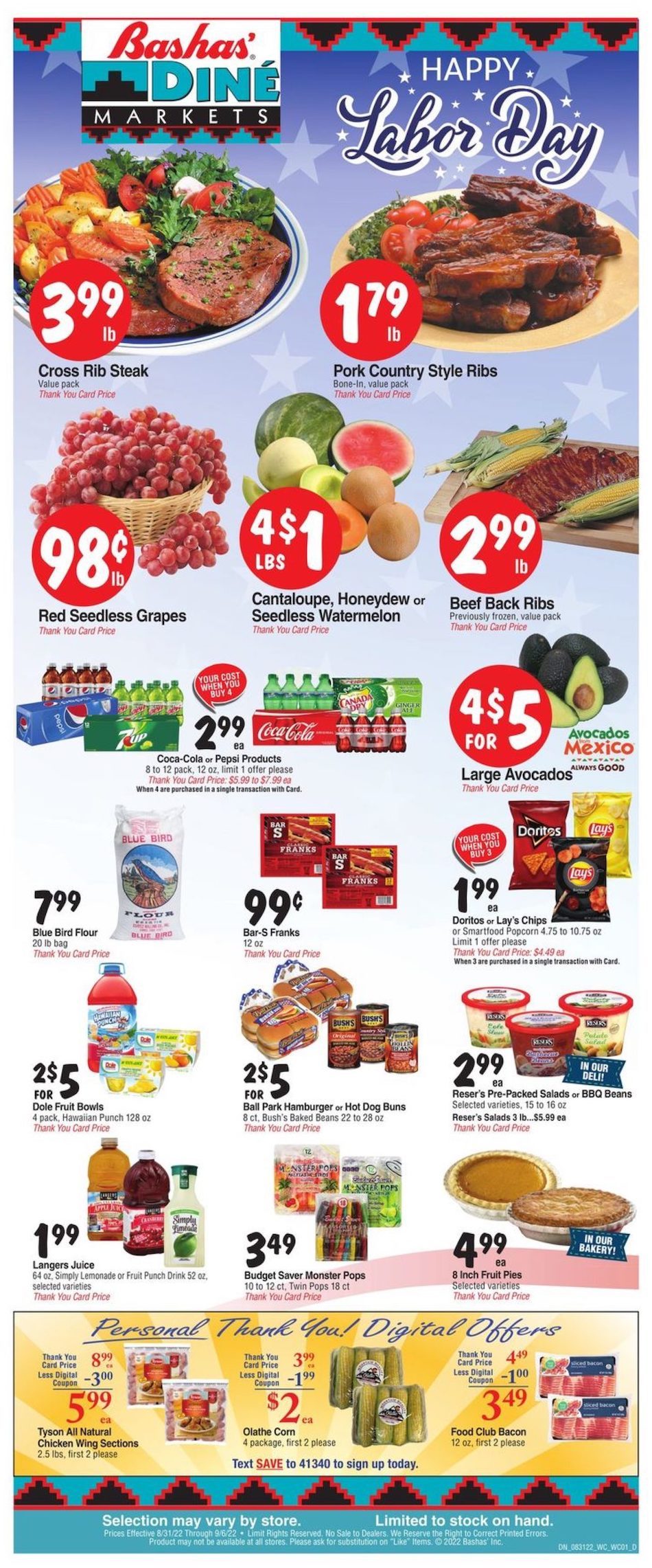 Bashas Weekly Ad Aug 31 - Sep 6, 2022 | WeeklyAds2