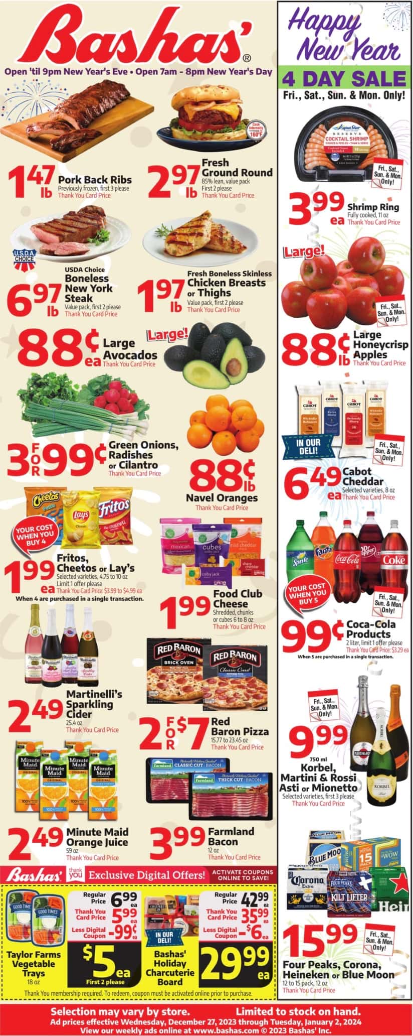 Bashas Weekly Ad Dec 27 - Jan 2 | WeeklyAds2