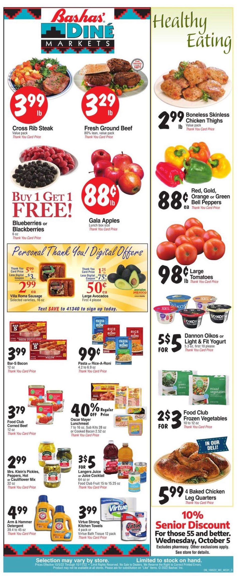Bashas Weekly Ad Oct 5 - 11, 2022 | WeeklyAds2