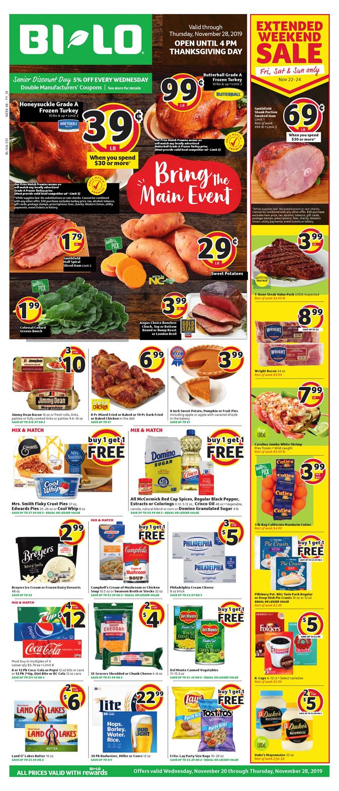 Bilo Weekly Ad Nov 20 - 28, 2019 | WeeklyAds2