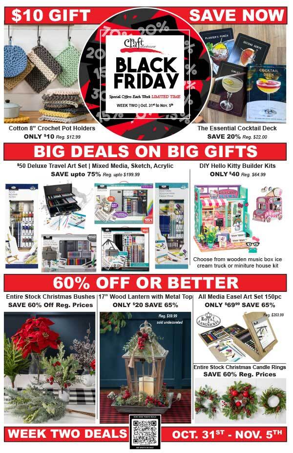 Craft Warehouse Pre-Black Friday 2024 | WeeklyAds2