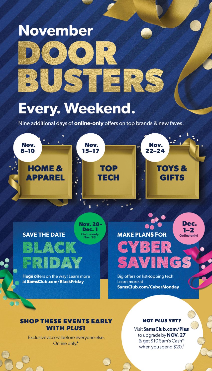 Sam's Club's Doorbusters November 2024 | WeeklyAds2