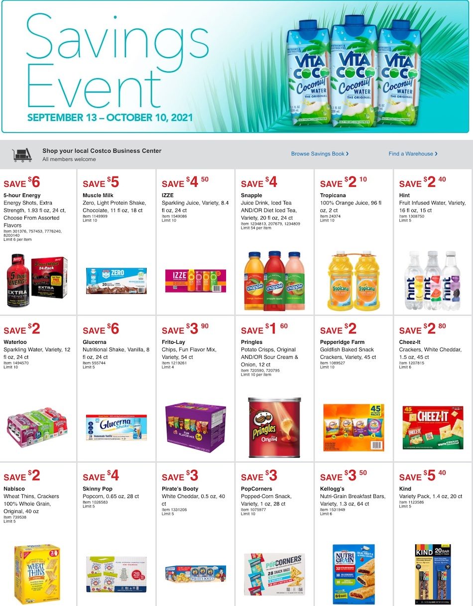 Costco Ad Savings Event Sep 2021 | WeeklyAds2