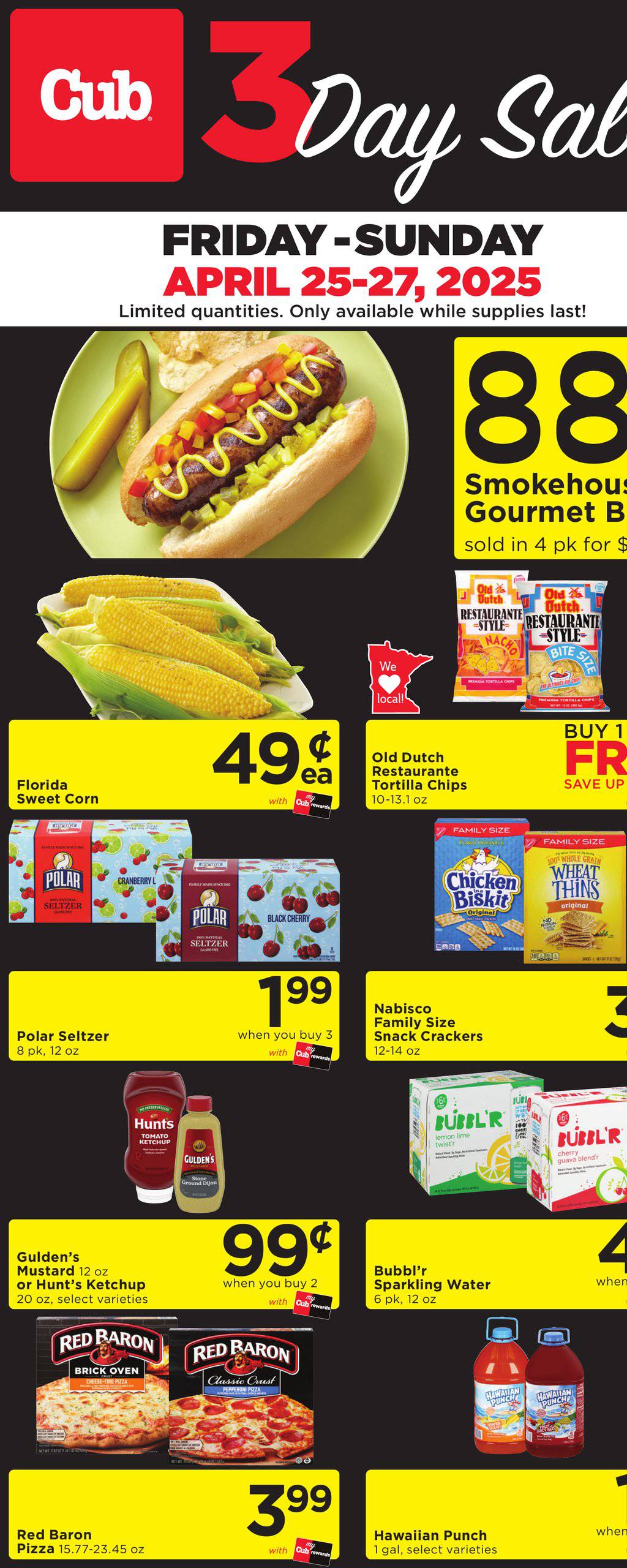 Cub Foods Ad 3 DAY SALE April 25 - 27, 2025 | WeeklyAds2