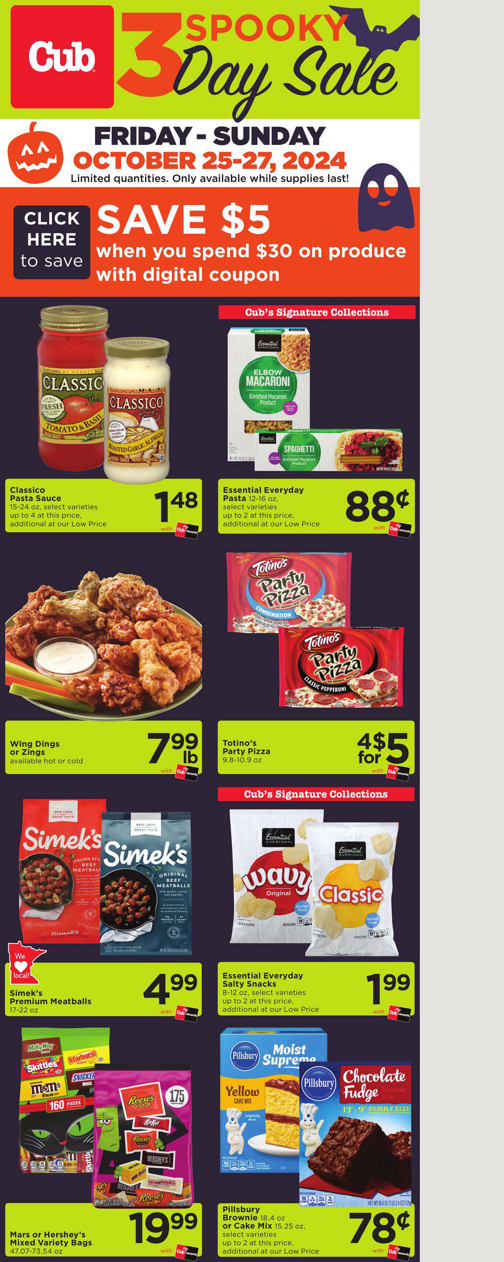 Cub Foods Ad 3 DAY SALE October 25 - 27, 2024 | WeeklyAds2