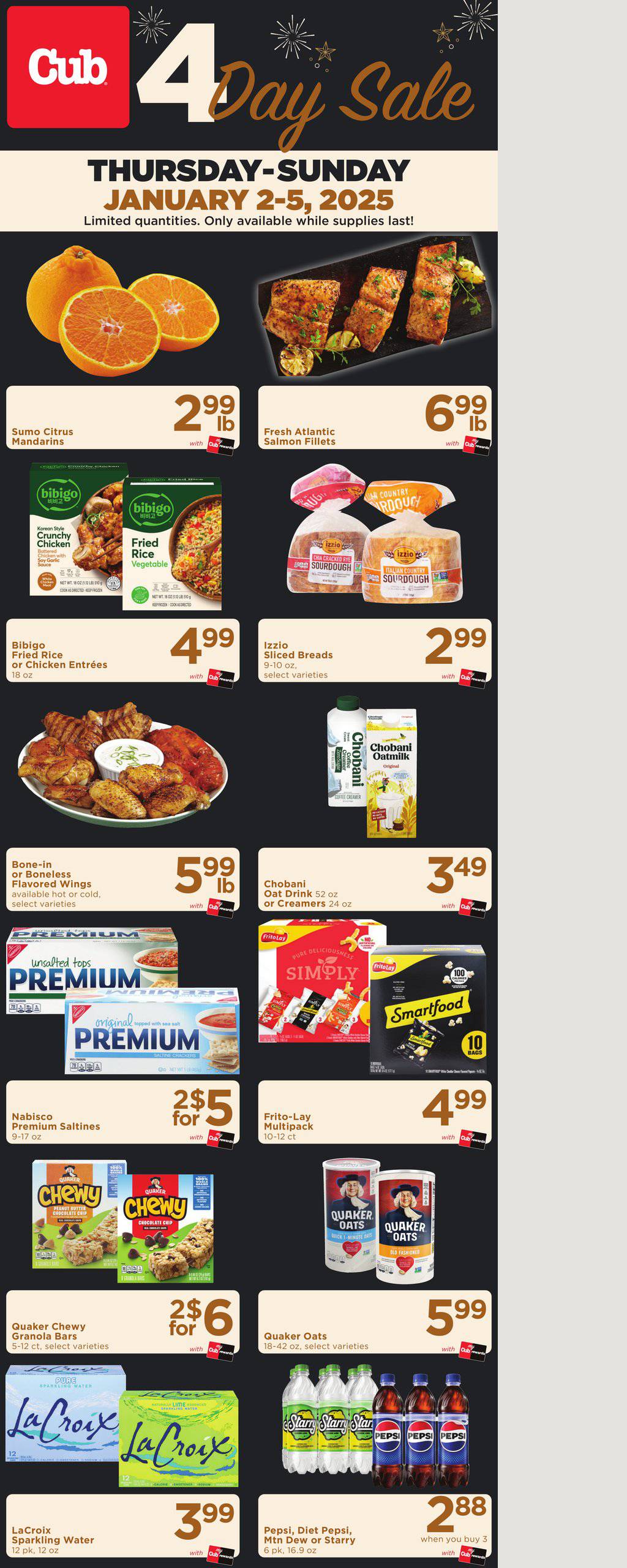 Cub Foods Ad 4 DAY SALE January 2 - 5, 2025 | WeeklyAds2