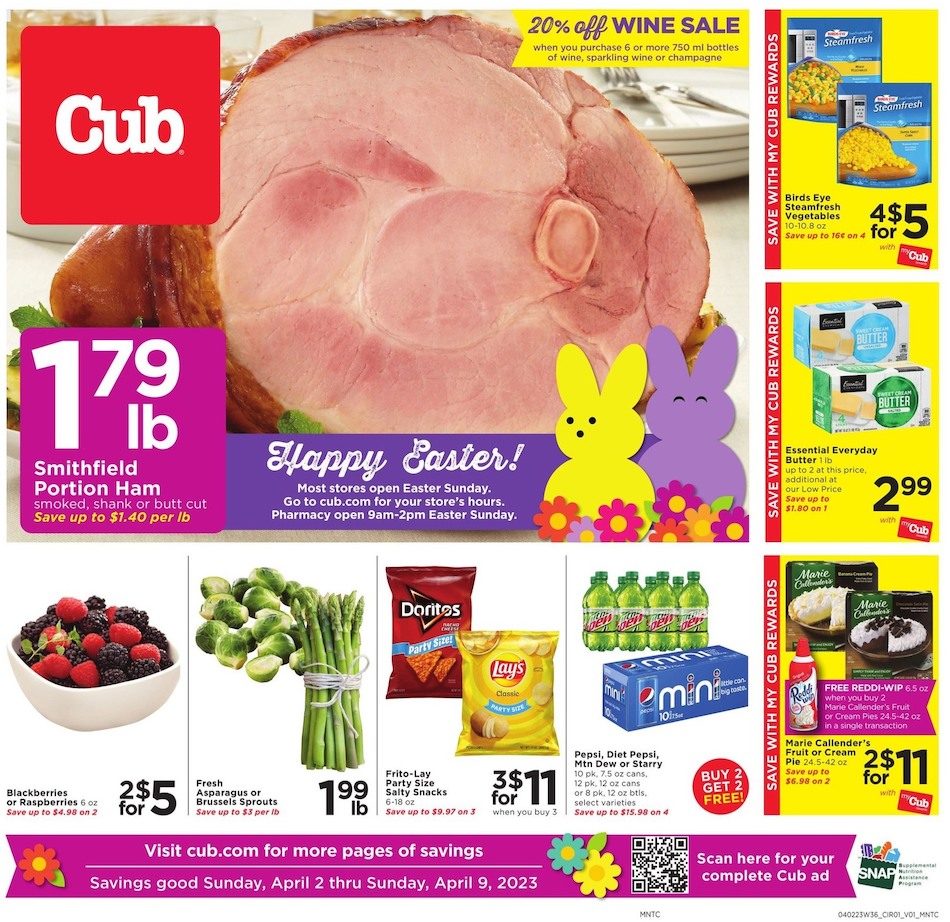 Cub Foods Ad Easter Apr 2 - 9, 2023 | WeeklyAds2