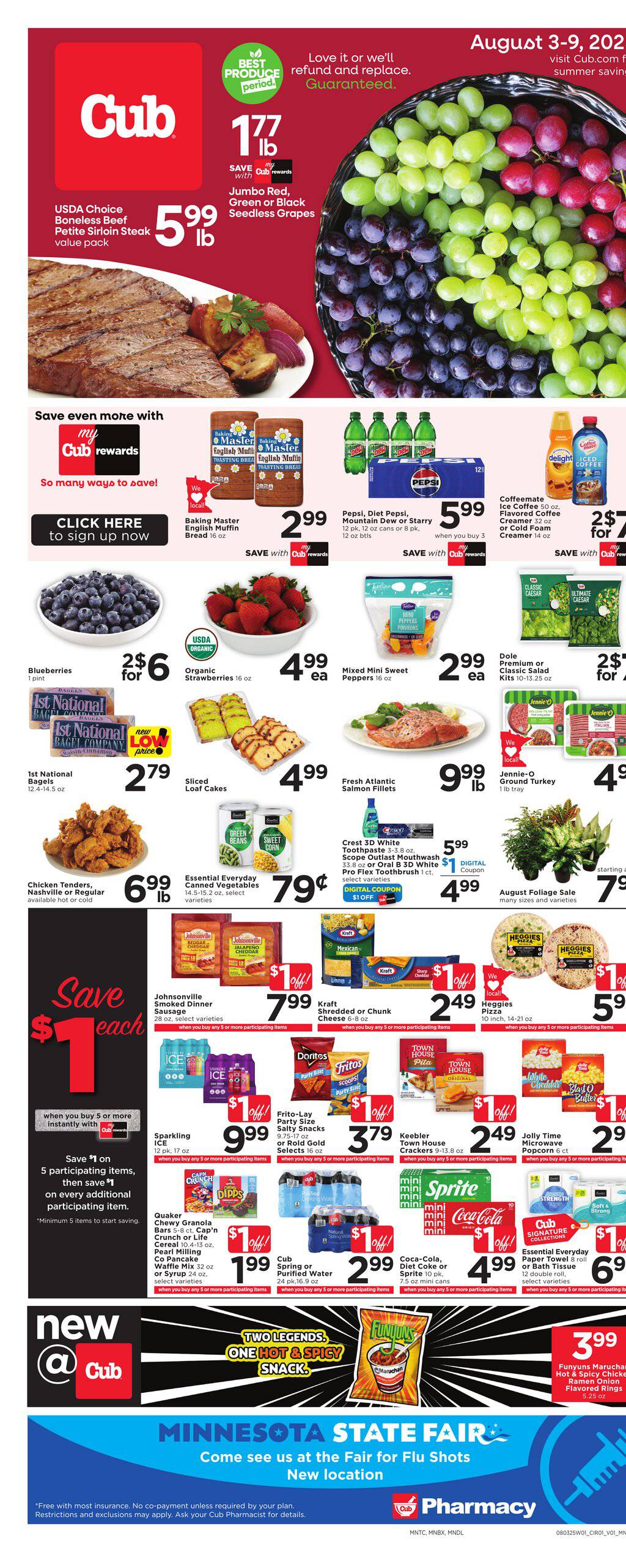 Cub Foods Ad Weekly Savings August 3 - 9, 2025 | WeeklyAds2