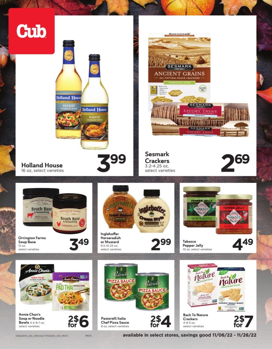 Cub Holiday Ad Nov 6 - 26, 2022 | WeeklyAds2