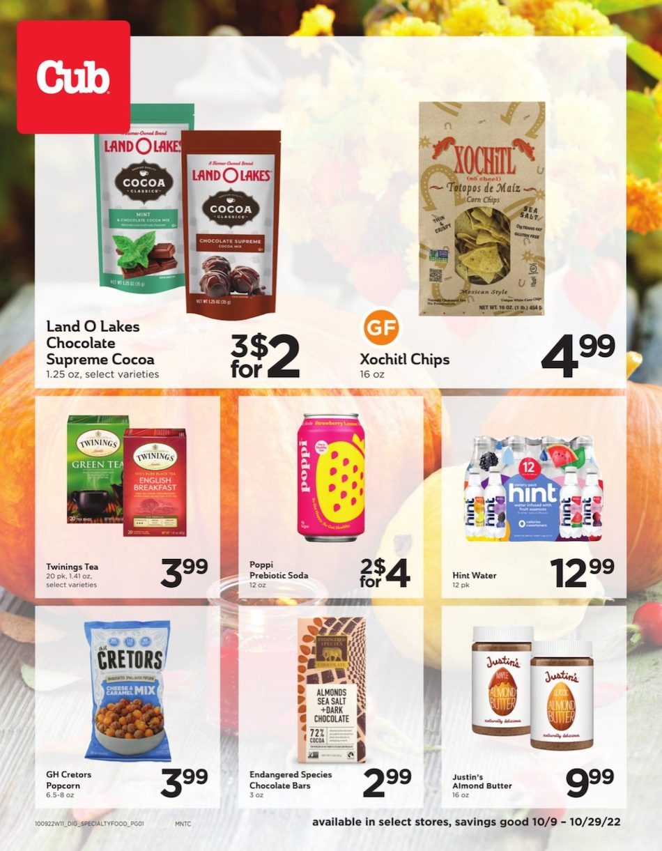 Cub Special Deals Oct 9 - 29, 2022 | WeeklyAds2