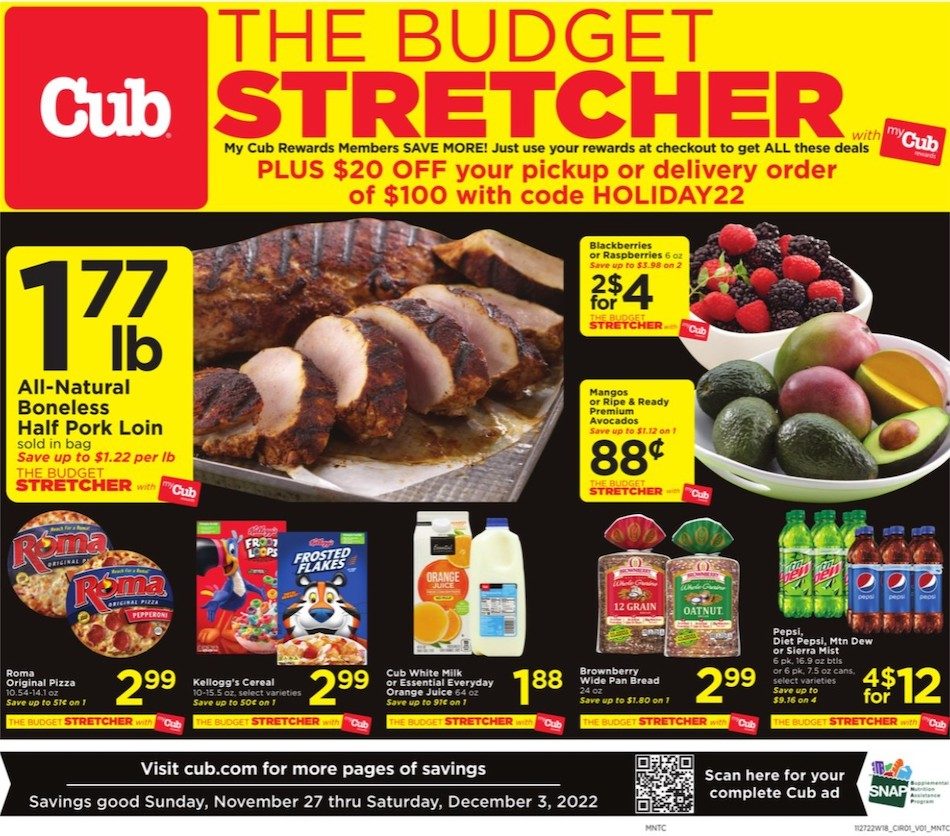 Cub Weekly Ad Nov 27 - Dec 3, 2022 | WeeklyAds2