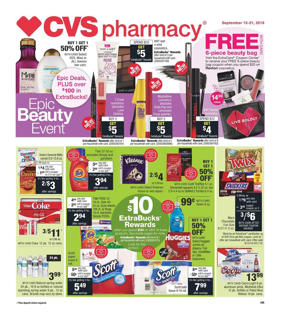 CVS Weekly Ad Preview Sep 15 - 21, 2019 | WeeklyAds2