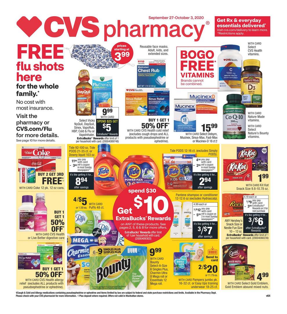 CVS Weekly Ad Sep 27 - Oct 3, 2020 | WeeklyAds2