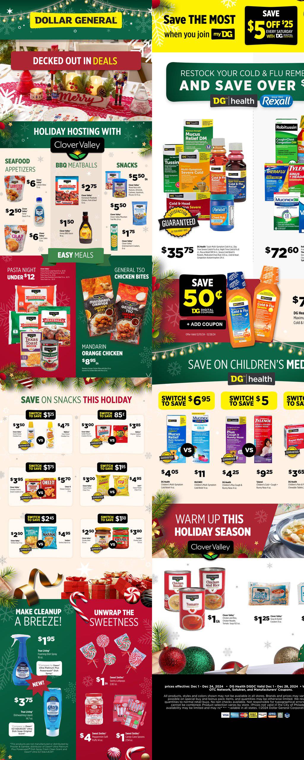 Dollar General Ad DG Brands Monthly Flyer December 1 - 24, 2024 ...