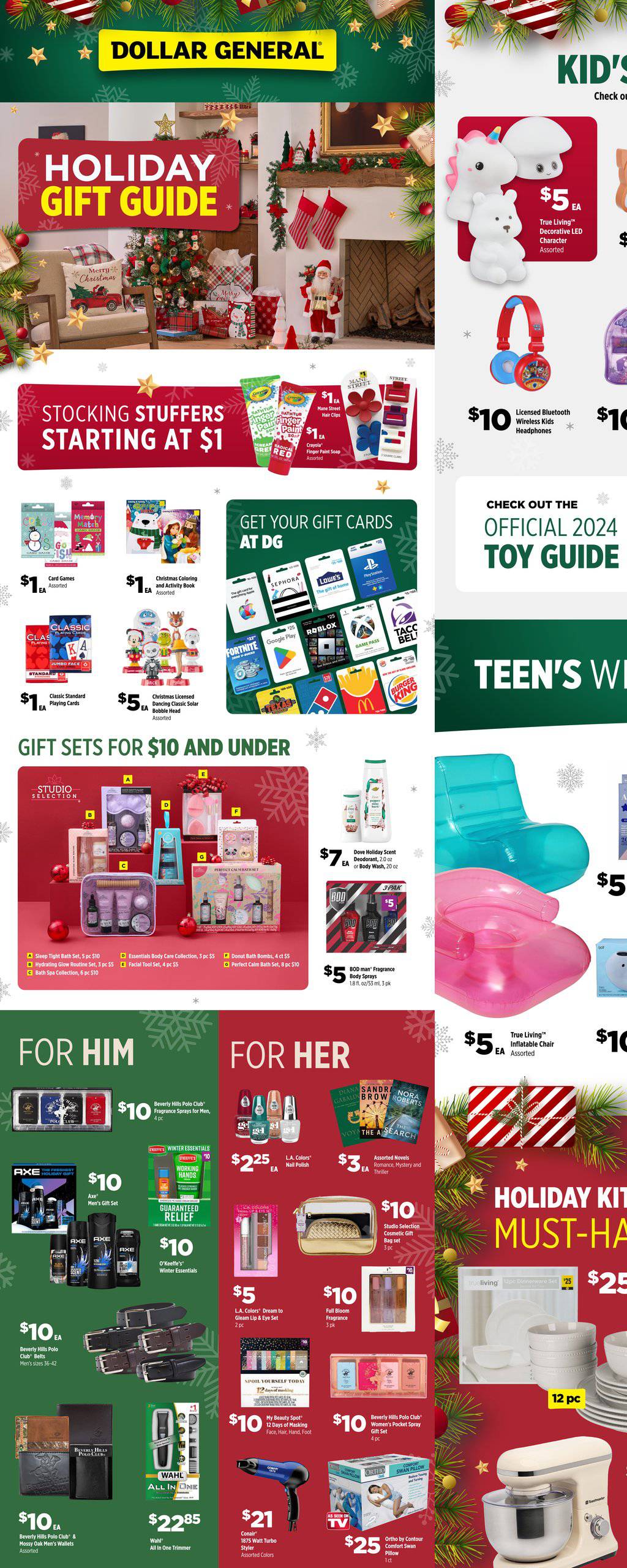 Dollar General Ad Holiday Digital Gift Guide November 5 - December 24, 2024 | WeeklyAds2