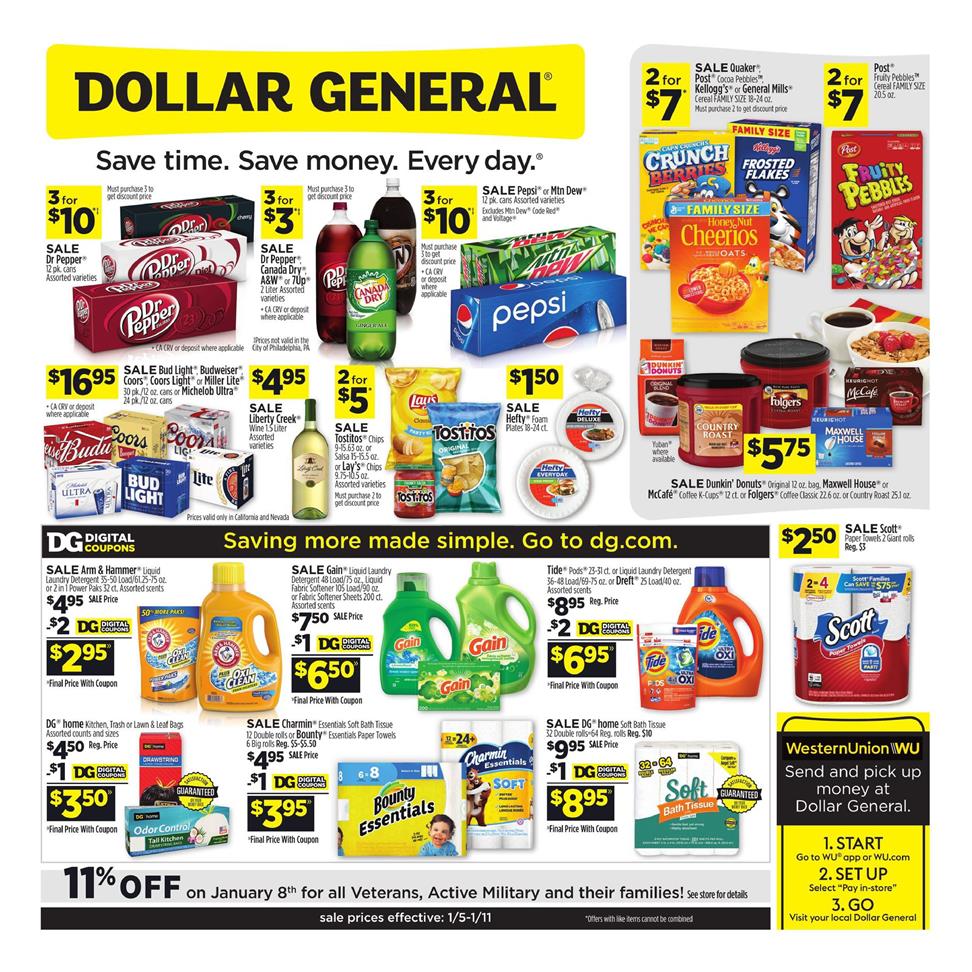 Dollar General Ad Jan 5 - 11, 2020 | WeeklyAds2
