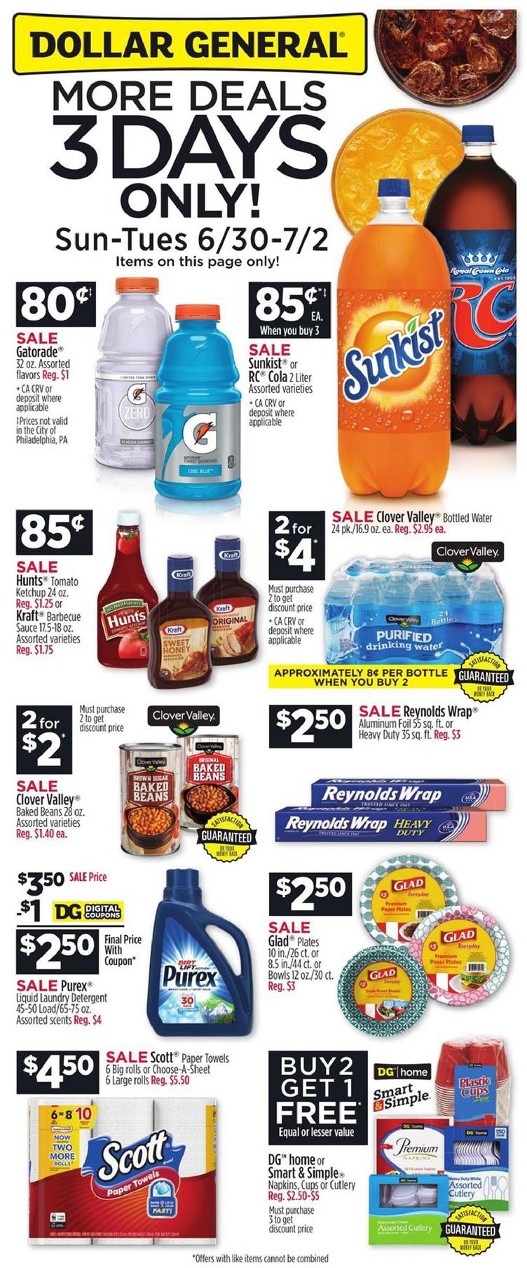 Dollar General Ad Jun 30 - Jul 6, 2019 | WeeklyAds2