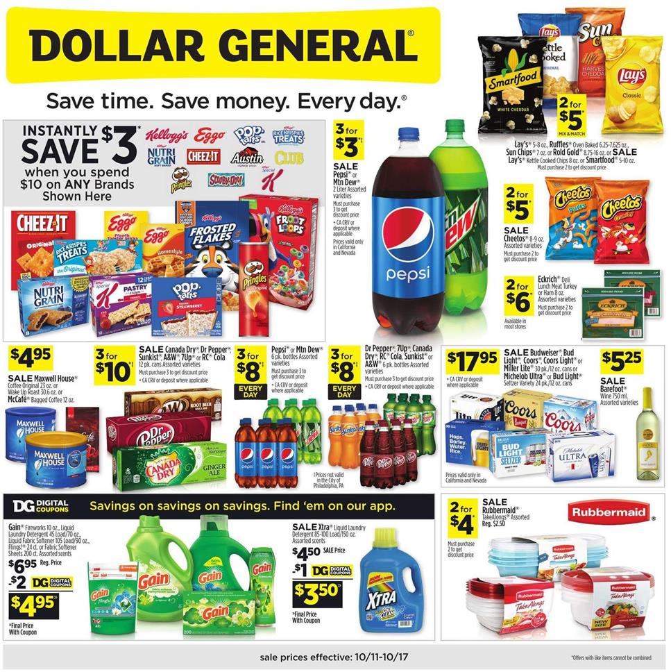 Dollar General Ad Oct 11 - 17, 2020 | WeeklyAds2