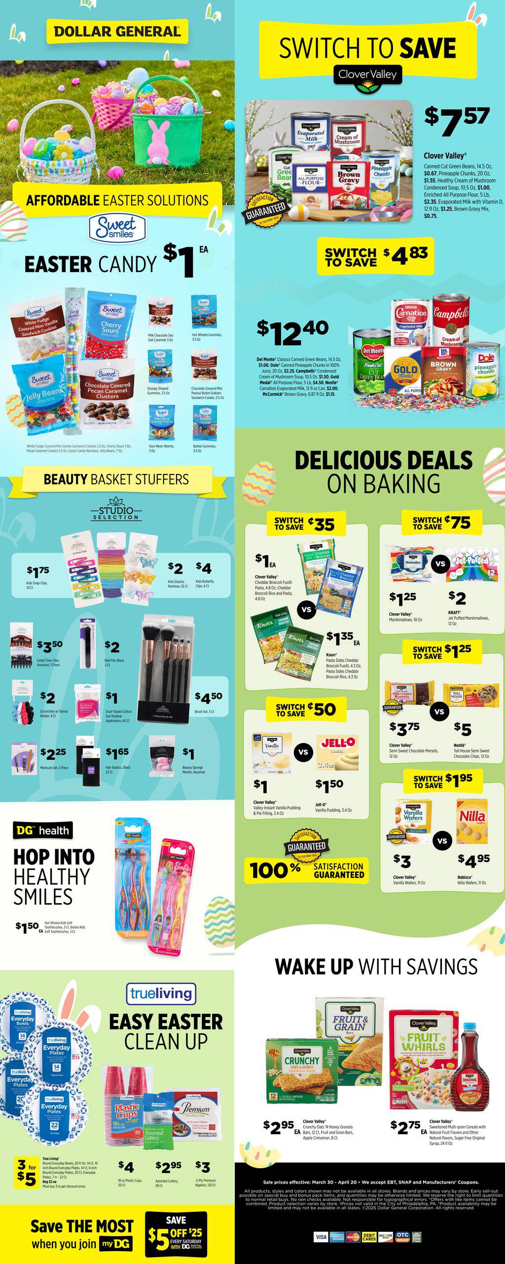 Dollar General Ad Switch to Save with DG Brands March 30 - April 20 ...