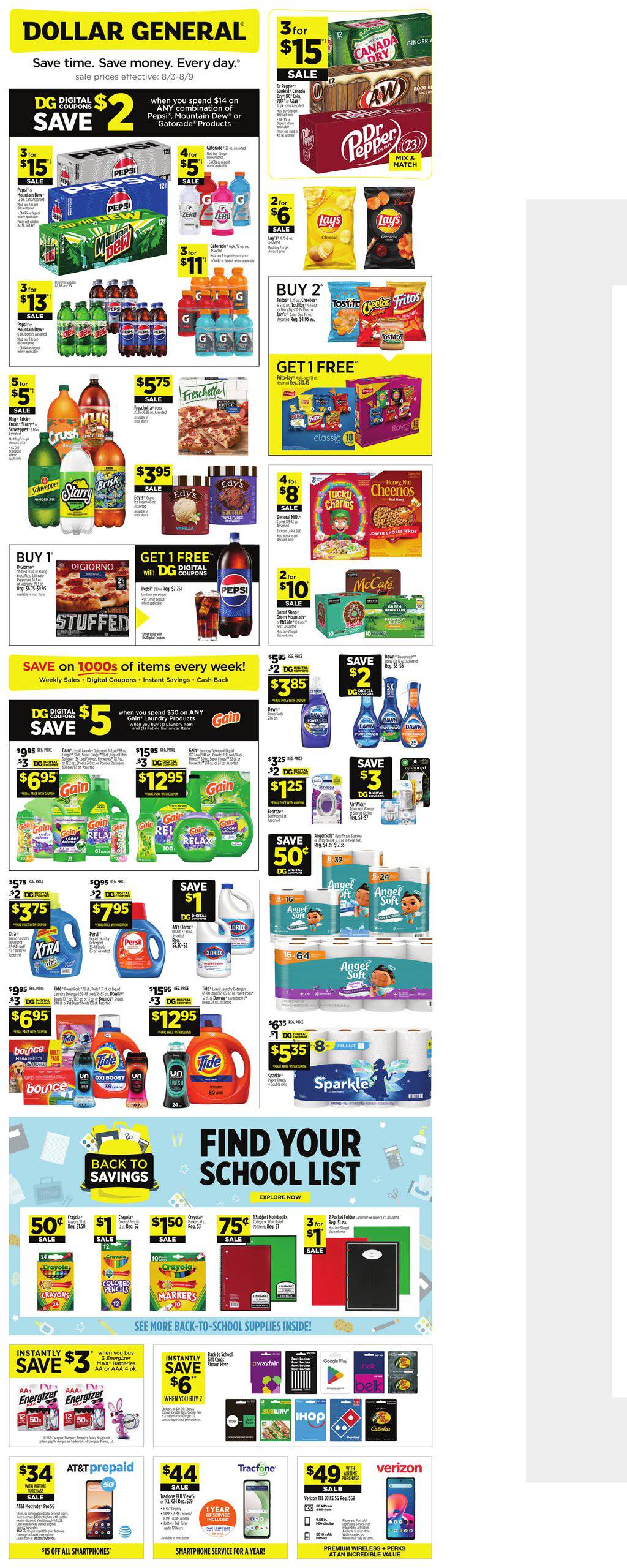 Dollar General Weekly Ad August 3 - 9, 2025 | WeeklyAds2
