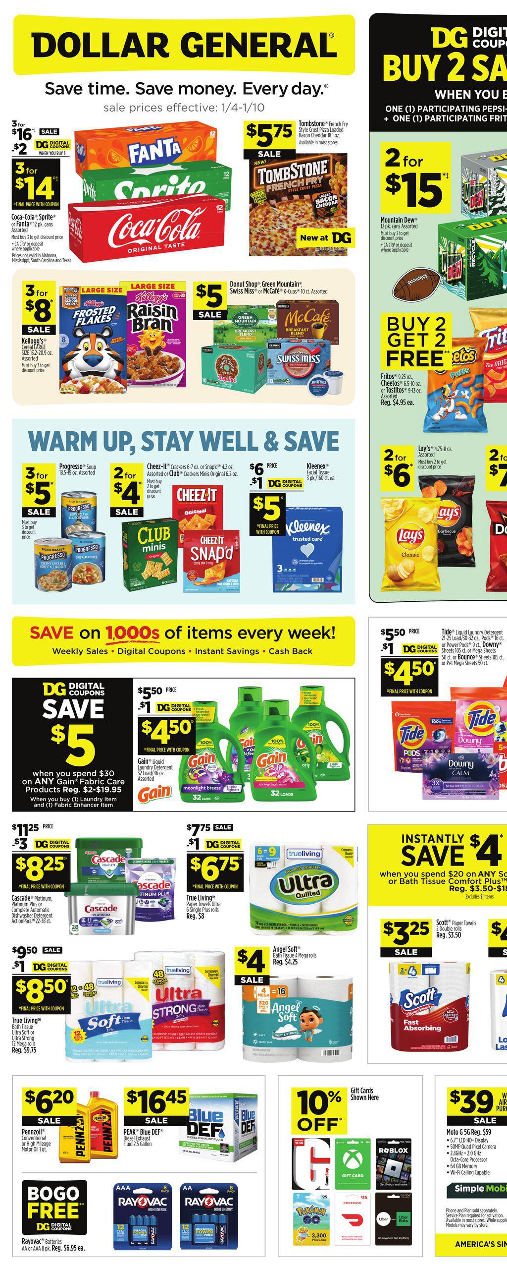 Dollar General Weekly Ad January 4 - 10, 2026 | WeeklyAds2