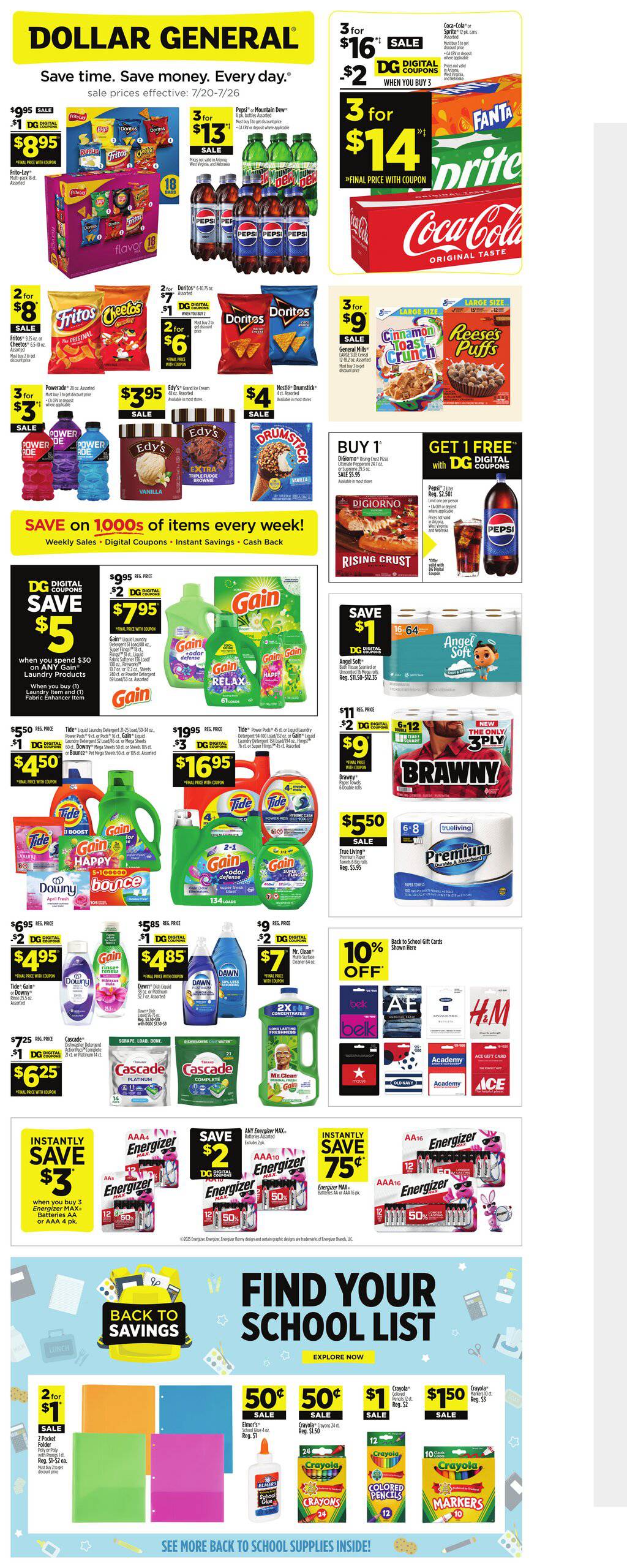 Dollar General Weekly Ad July 20 - 26, 2025 | WeeklyAds2