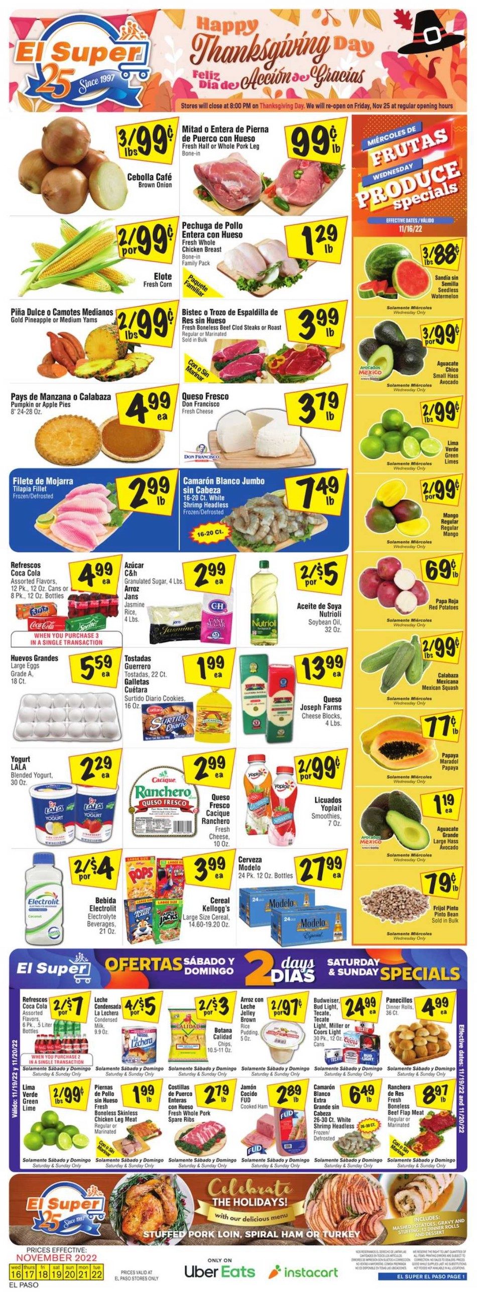 El Super Weekly Ad Nov 16 - 22, 2022 | WeeklyAds2