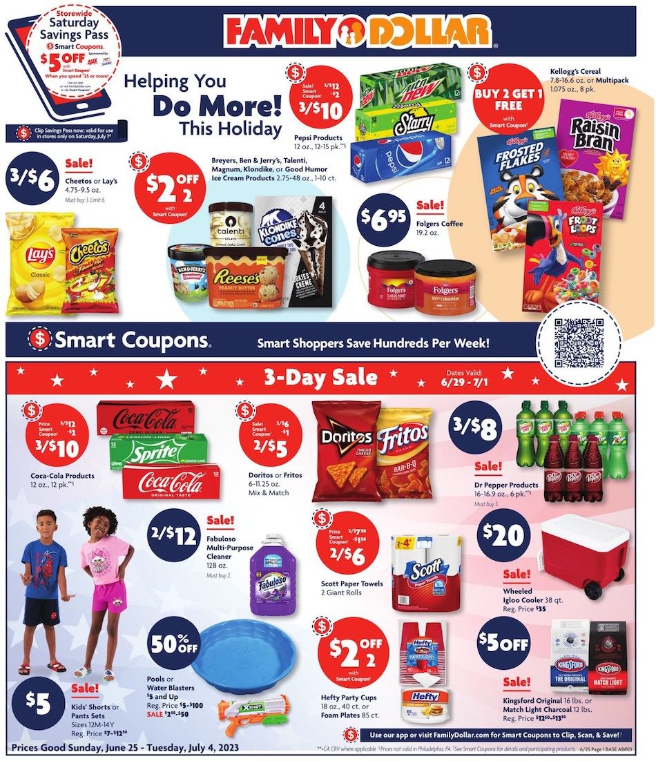 Family Dollar Ad Jun 25 - Jul 4, 2023 - WeeklyAds2