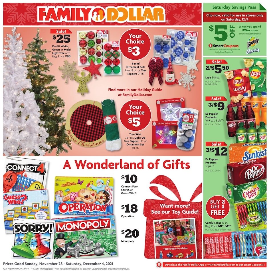 Family Dollar Ad Nov 28 - Dec 4, 2021 | WeeklyAds2