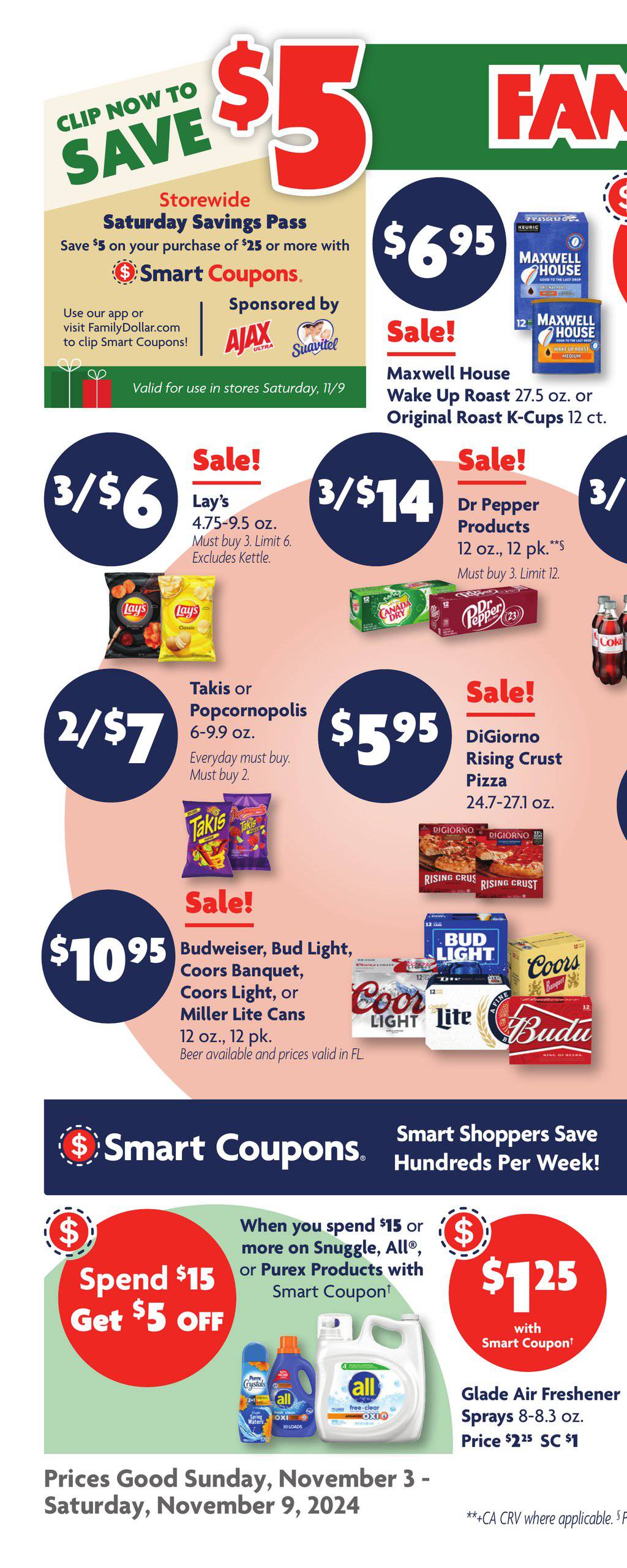 Family Dollar Current Ad November 3 - 9, 2024 | WeeklyAds2
