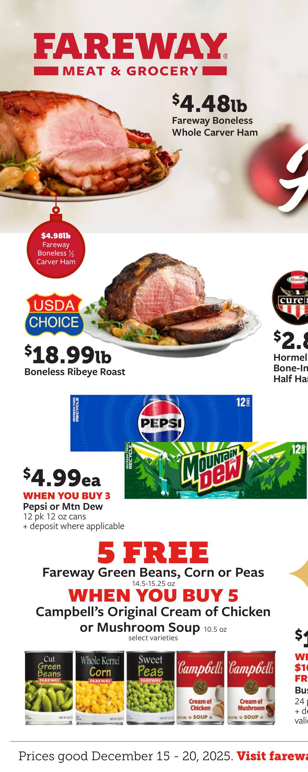 Fareway Ad Indexed Bi-Weekly December 15 - 20, 2025 | WeeklyAds2