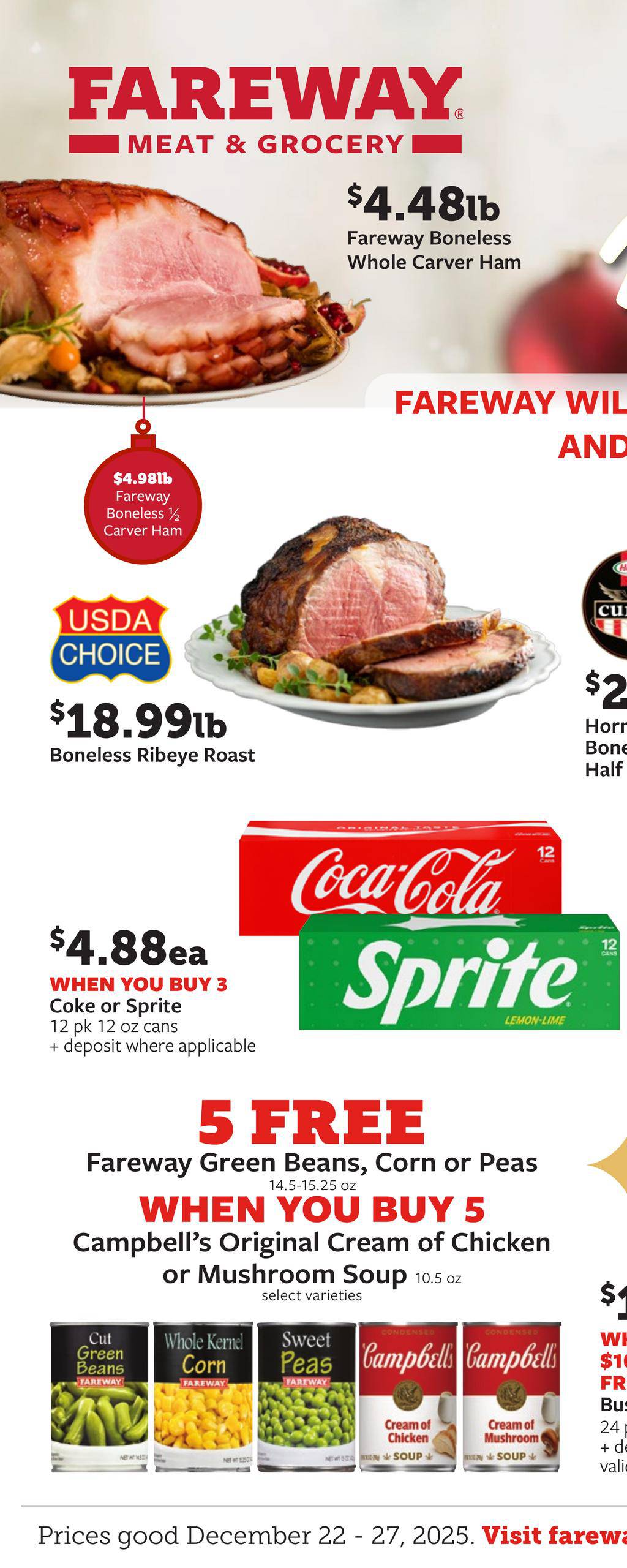 Fareway Ad Indexed Bi-Weekly December 22 - 27, 2025 | WeeklyAds2