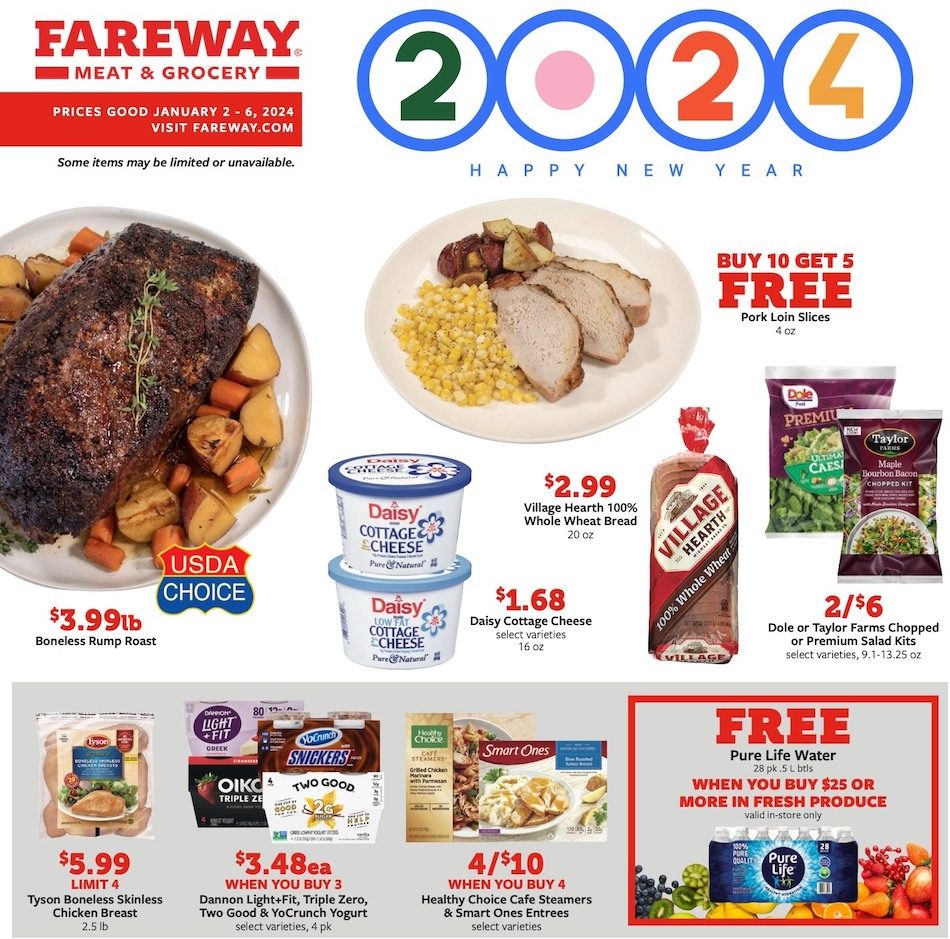 Fareway Weekly Ad Jan 2 - 6, 2024 - WeeklyAds2