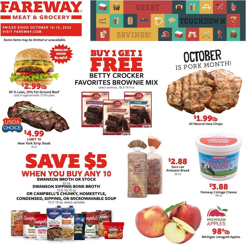 Fareway Weekly Ad Oct 10 - 15, 2022 | WeeklyAds2