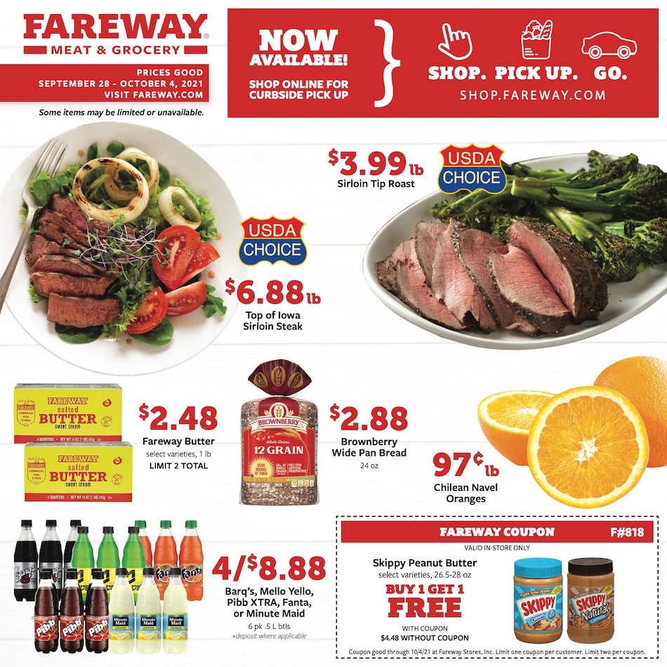 Fareway Weekly Ad Sep 28 - Oct 4, 2021 | WeeklyAds2