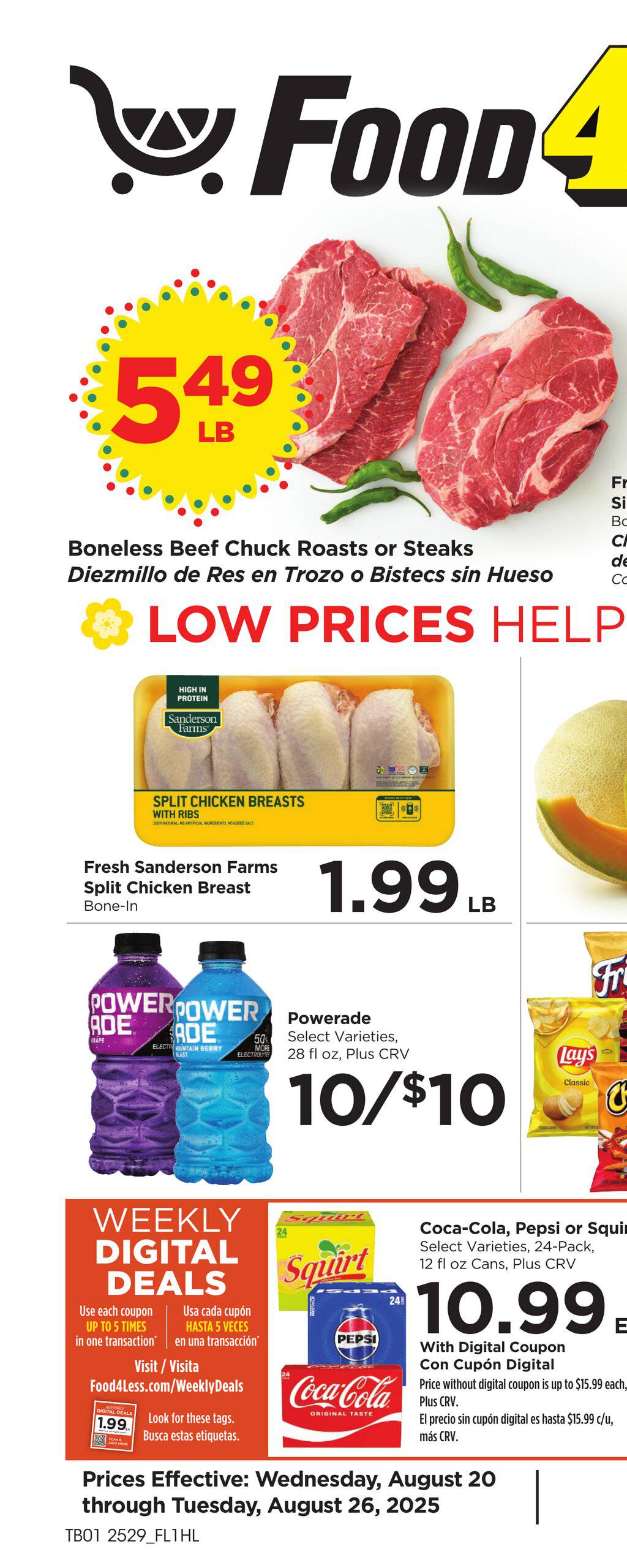 Food 4 Less California Weekly Ad August 20 - 26, 2025 | WeeklyAds2