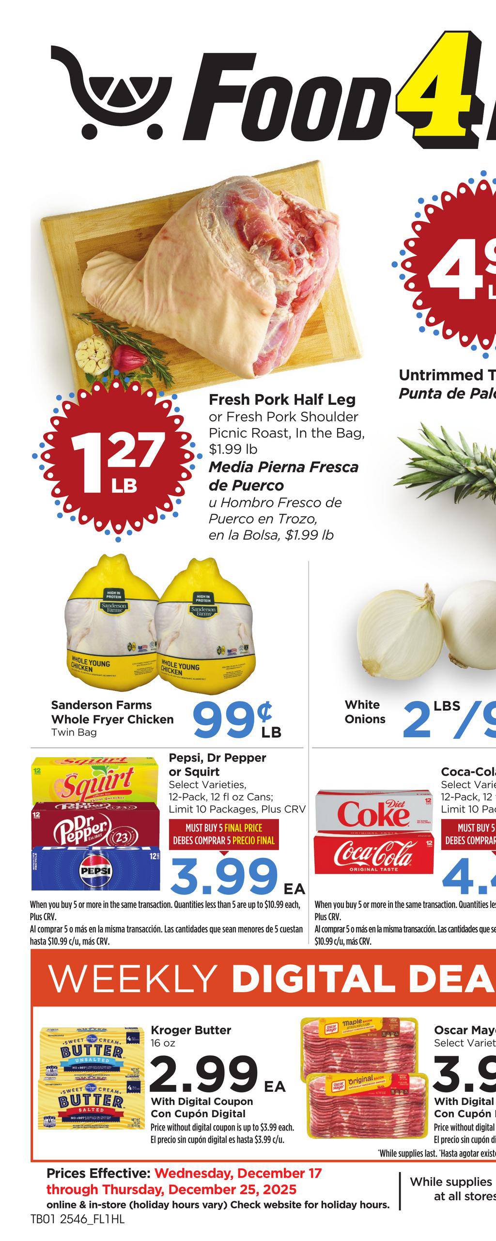 Food 4 Less California Weekly Ad December 17 - 25, 2025 | WeeklyAds2
