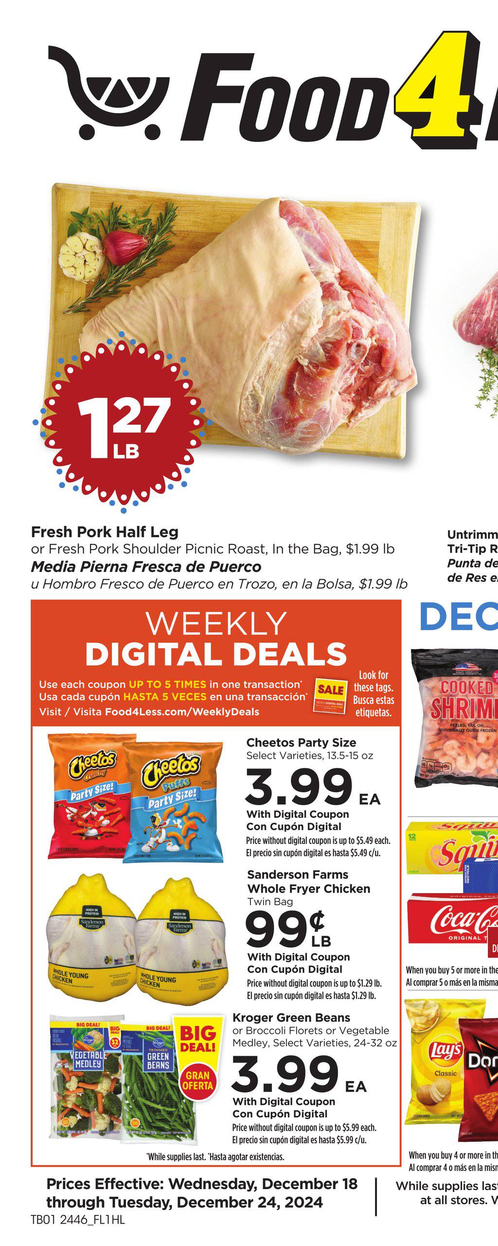 Food 4 Less California Weekly Ad December 18 - 24, 2024 | WeeklyAds2