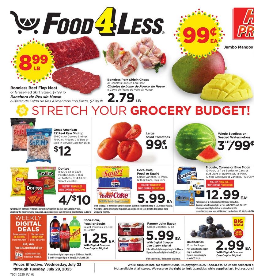 Food 4 Less California Weekly Ad July 23 - 29, 2025 | WeeklyAds2